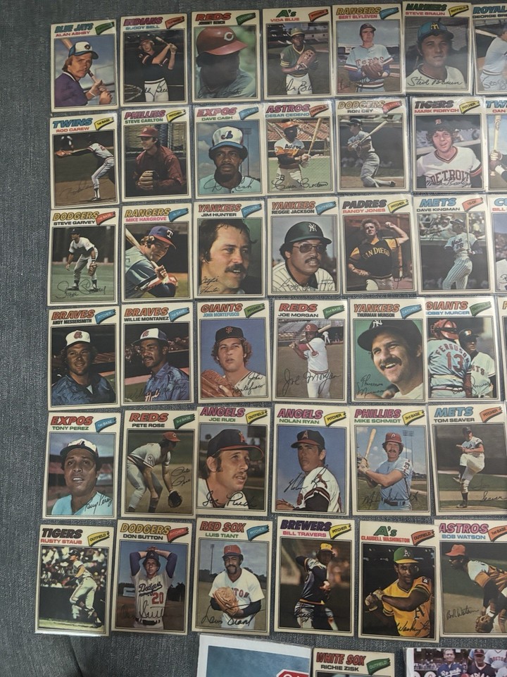 1977 Topps Baseball Cloth Stickers Complete Set Plus Puzzle(sealed)NM ...