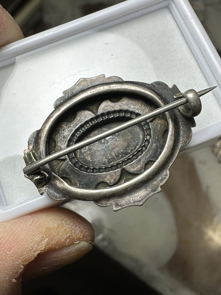 Antique Gold & Sterling Silver Victorian Aesthetic Brooch Pin 3.2 Grams ...