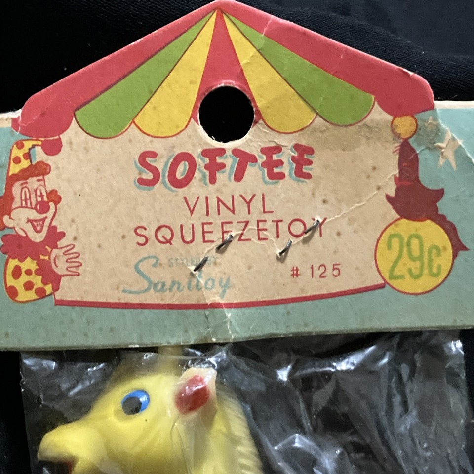 Rare Vintage Sanitoy NOS Giraffe Squeaky Toy Turning Head Made in Japan ...