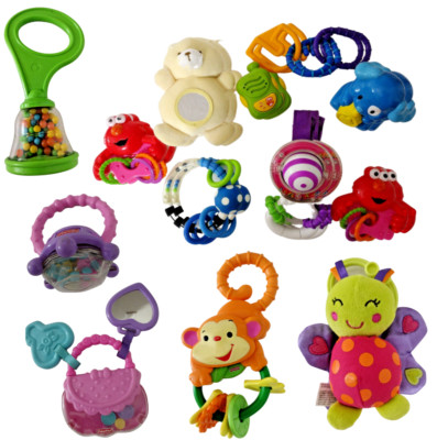 Lot of 15 Baby Infant Rattles Sensory Developmental Theethers Bells ...