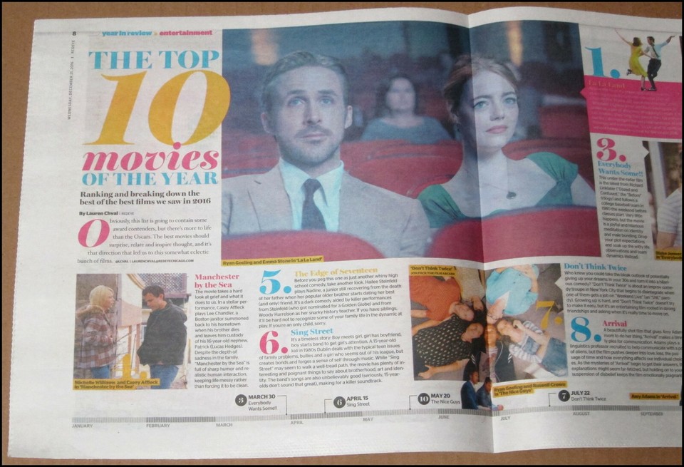 12/21/2016 Red Eye Newspaper Chicago 2016 Year in Review Movies & TV La ...