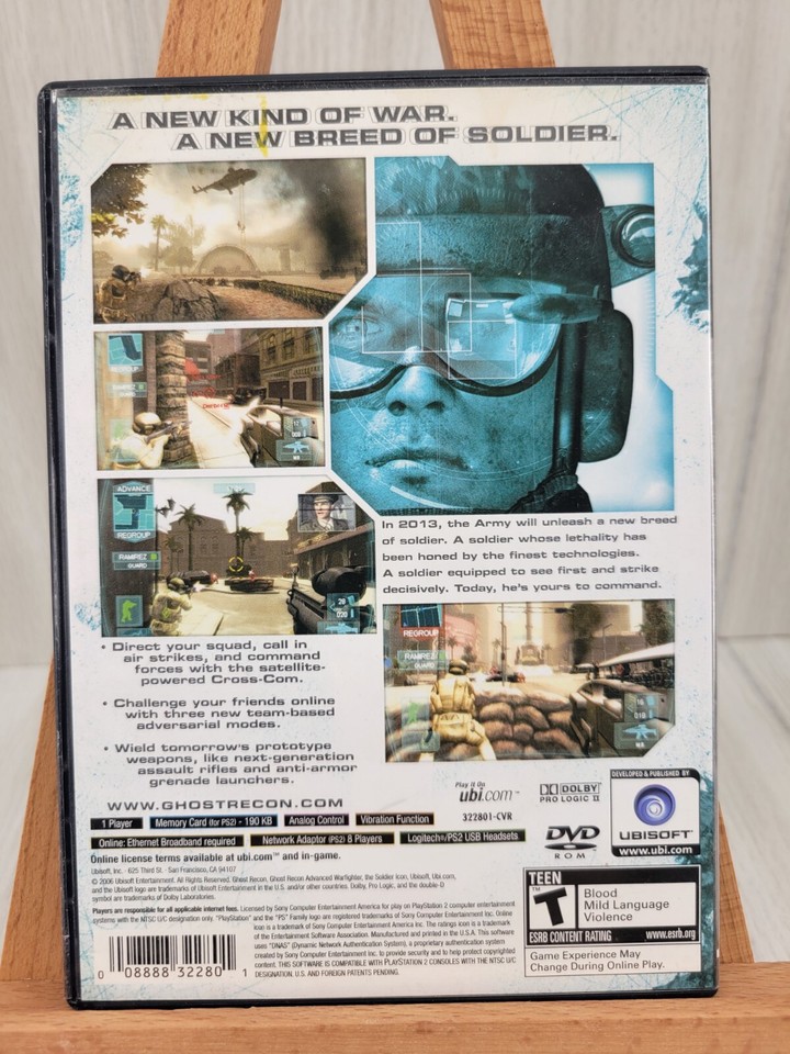 Tom Clancy's Ghost Recon Advanced Warfighter PS2 PlayStation 2 ...