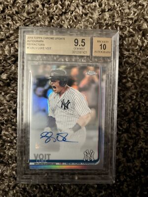 2019 Topps Chrome Update LUKE VOIT Refractor Auto Autograph Gem Mint ...