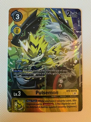 Digimon Card Game Pulsemon BT6-033 Alt Art Holo Rare Near Mint | eBay