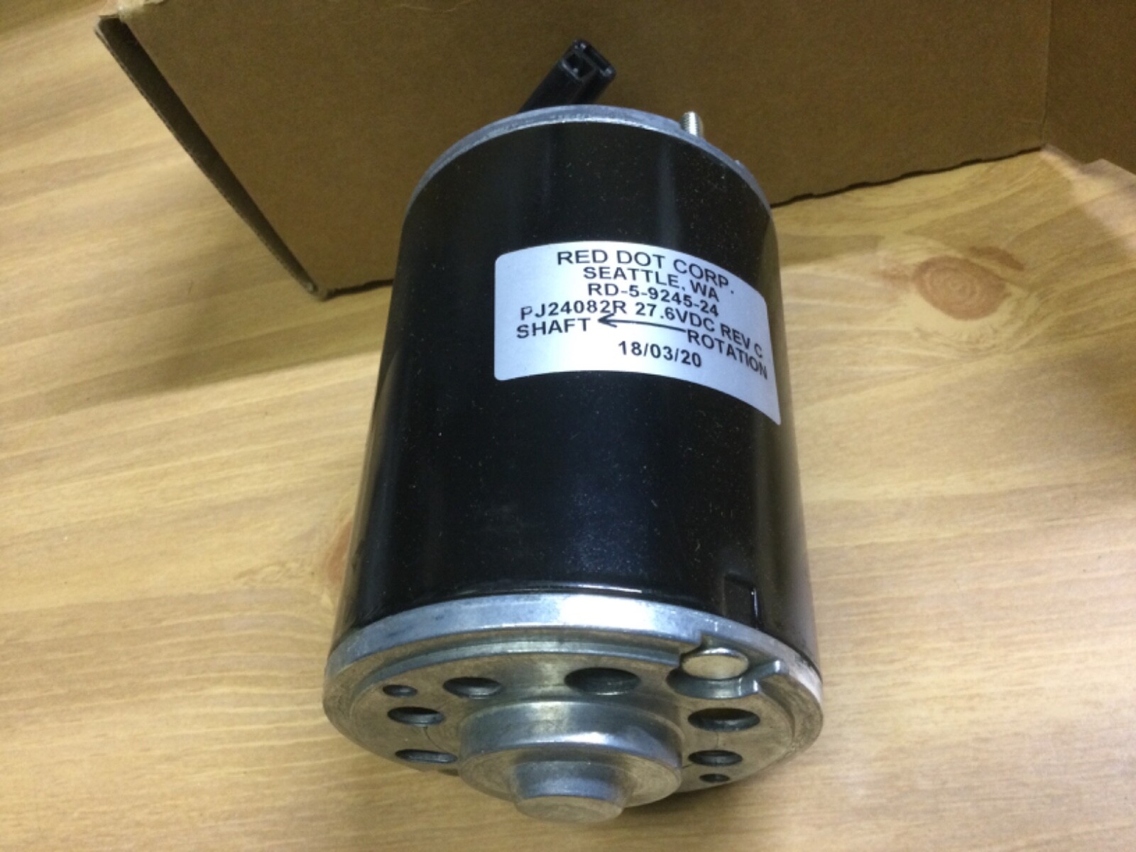 Red Dot RD-5-9245-24 Single Shaft Blower Motor Single Speed 24V CCW LE ...