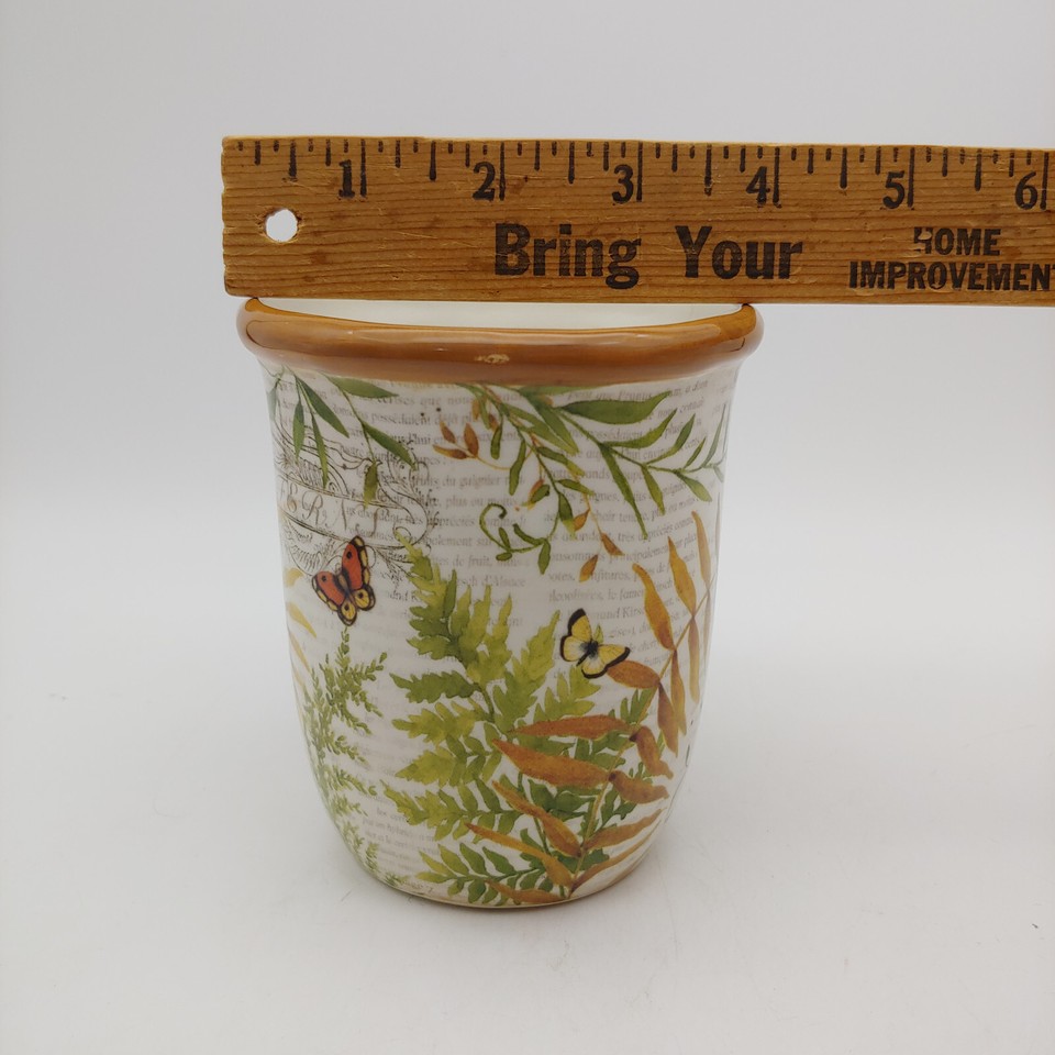 Susan Winget Studio Shop Tea Coffee Mug - 16oz Large Plants Butterfly ...