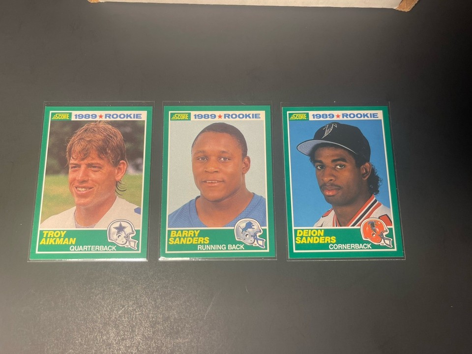 1989 Score Football Complete Set 330 Cards NM-MT Aikman, Deion, Barry ...