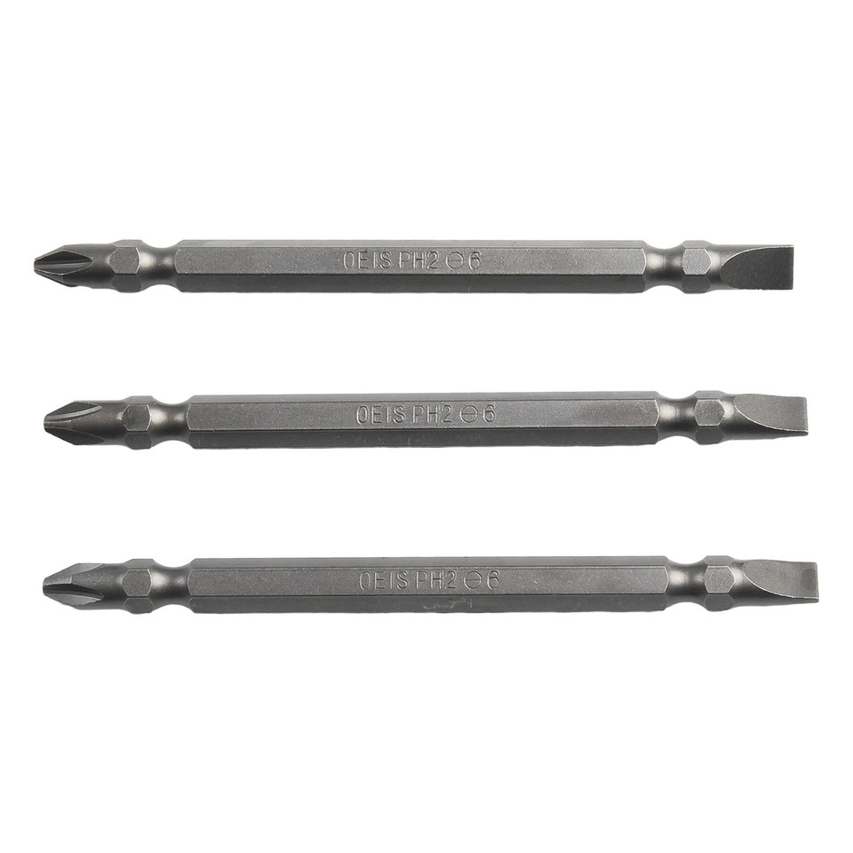 Magnetic Drill Bit Cross PH2 x Slot 6mm Electric Screwdriver Bits ...