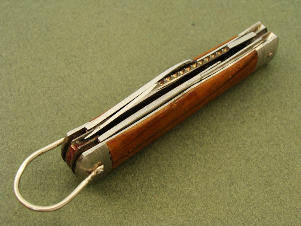 BIG VINTAGE JAPAN SPORTSMAN SCOUT CAMPING FISHING POCKET KNIFE MUTI ...