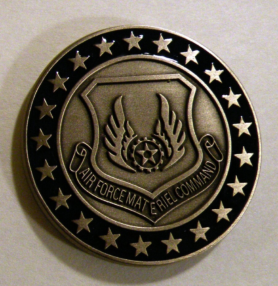 Air Force Materiel Command Challenge Coin presented by the Cmd Chief ...