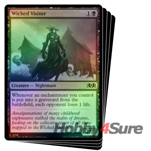 Foil Wicked Visitor X4 M/NM Magic: The Gathering MTG Wilds Of Eldraine | eBay