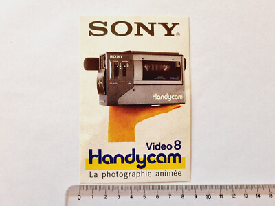 Autocollant Sony Handycam Vidéo 8 Sticker Vintage Années 80 | eBay