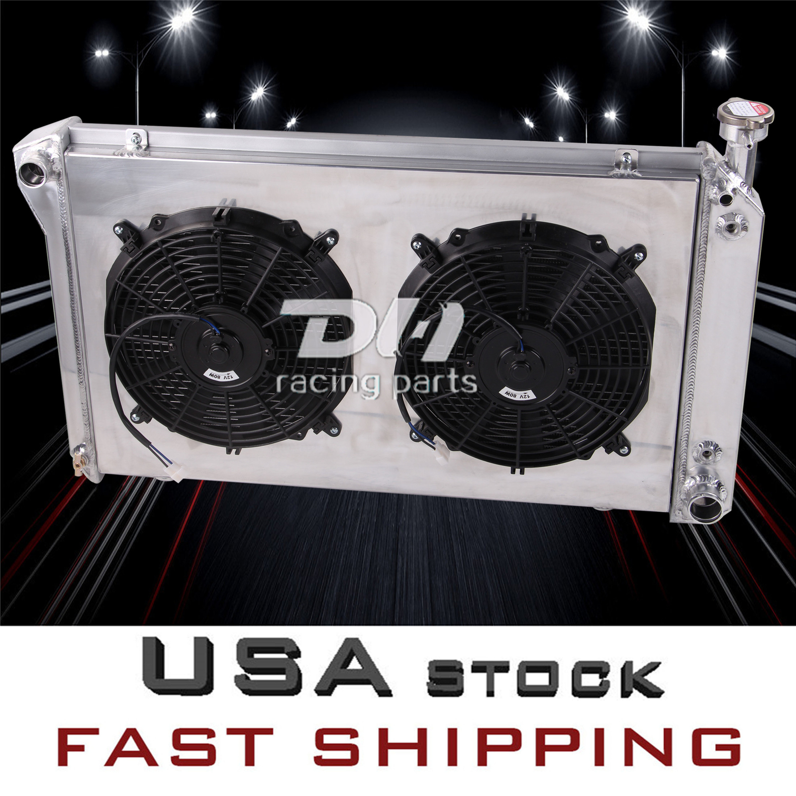 28''W 3 ROW RADIATOR+SHROUD+FAN FOR 1988-1997 CHEVY GMC C/K TRUCK 1500 ...