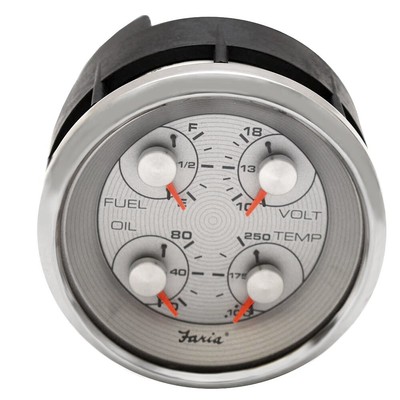 Faria Boat Multi Function Gauge GFC636A | Fuel Volt Oil Temp 3 1/2 Inch ...