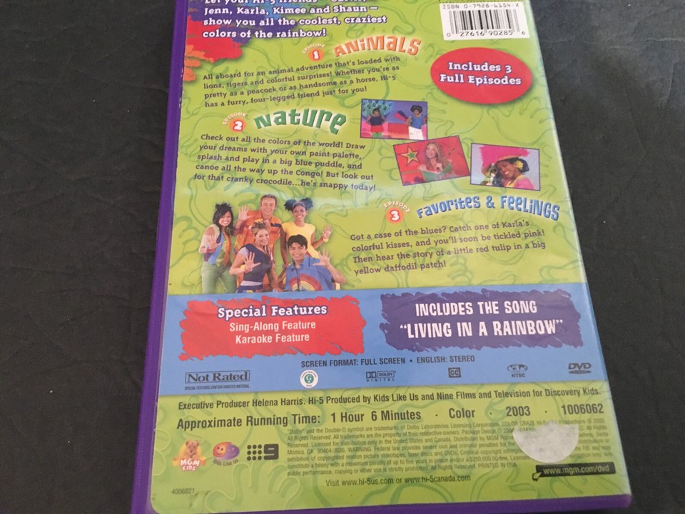 Hi5 Color Craze (DVD, 2004) 27616902856| eBay