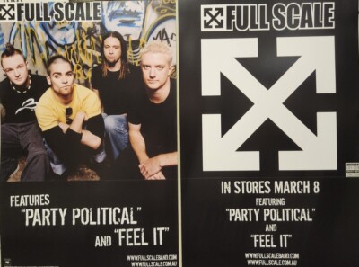Full Scale 2005 Columbia Records 2 sided promo poster Flawless New Old ...