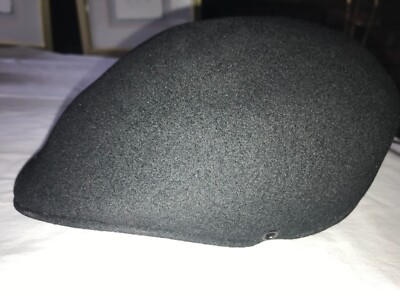 vtg COUNTRY GENTLEMAN Black LITE FELT Wool CUFFLEY Cap CABBIE Driver ...