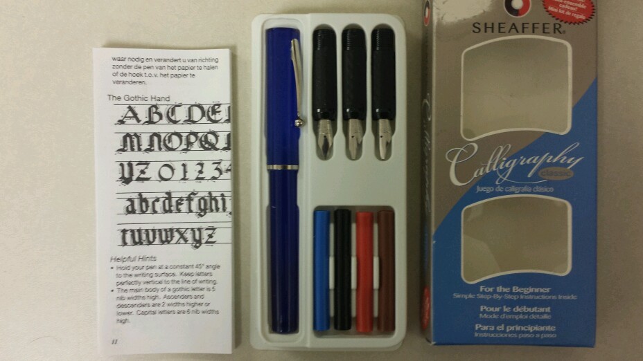 SHEAFFER CALLIGRAPHY PEN! GIFT SET! Unique old vintage Item! NICE! | eBay