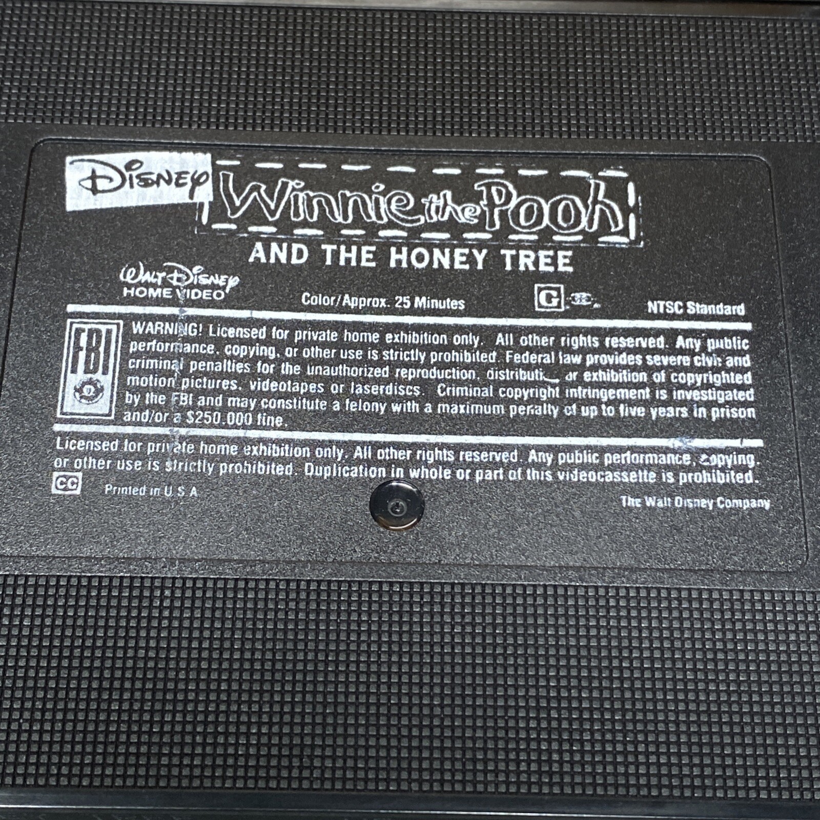 Disney Mini Classics Winnie the Pooh Honey Tree VHS Video Tape Classic ...