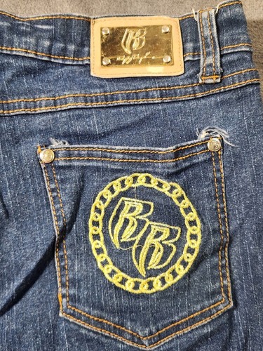 Vintage Ruff Ryders Jeans Mens Youth 11 12 Blue Denim Gold Embroidered ...