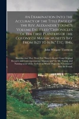 John Wingate 18 An Examination Into the Accuracy of the (Paperback) (UK ...