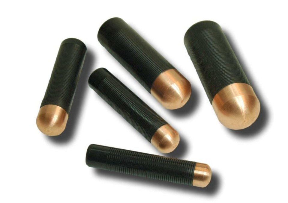 5 Piece Solid Head Copper Bopper Set - Billets, Flint knapping tools ...