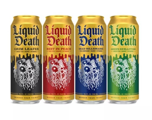 Liquid Death, Iced Tea Variety Pack (Grim Leafer, Rest in Peach, Dead ...