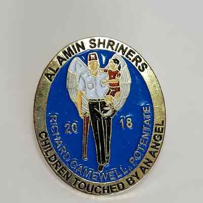 Al Amin Shriners Enamel Angel 2018 Tac Pin Richard Gamewell Potentate R ...