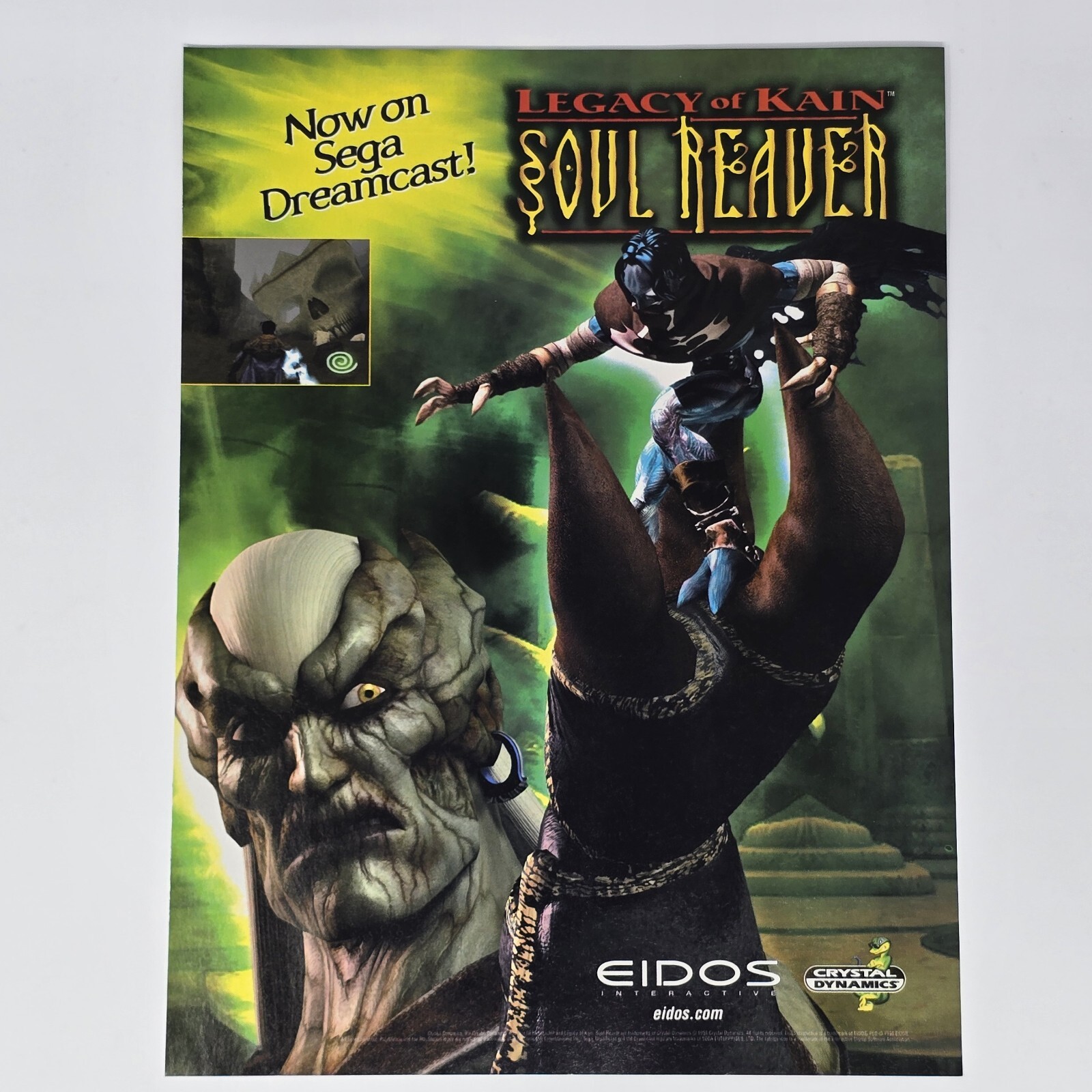 Legacy of Kain Soul Reaver Now On Dreamcast Print Ad/Poster Official ...