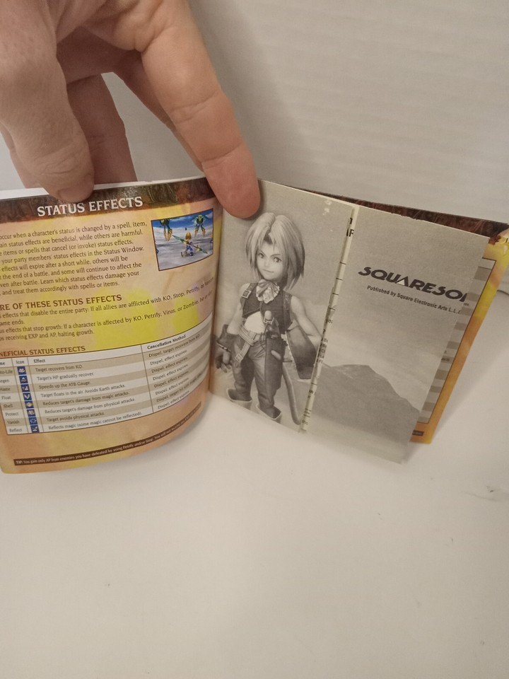 Final Fantasy IX Playstation PS1 FFIX MANUAL AND REGISTRATION CARD ONLY ...