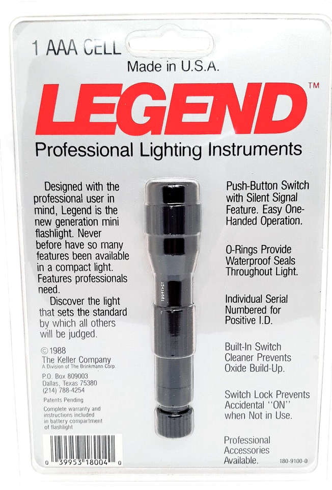 Brinkmann Legend Professional Flashlight Machined Aluminum,Keyring ...