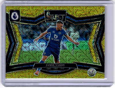 Jamie Vardy 2024-25 Panini Select EPL Gold Mojo Prizm #216 Leicester ...