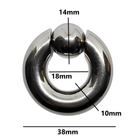 Easy Fit Heavy 38mm BCR CBR Ring 00g (10mm) 14mm Ball Closure PA Prince ...