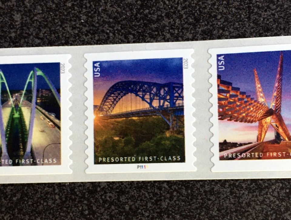 2023USA #5808-5811 25c Bridges Presorted First Class - PNC Strip of 4 ...