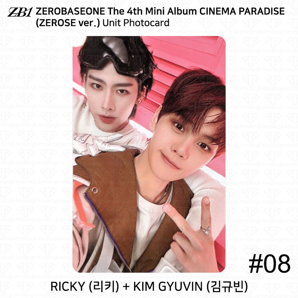 ZEROBASEONE ZB1 4th Mini Album CINEMA PARADISE Zerose Ver Photocard Postcard | eBay