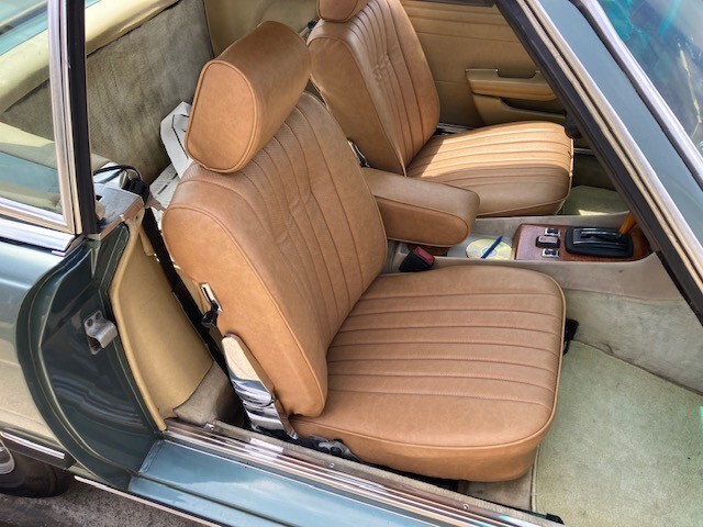 MERCEDES 380SL 560SL 107 80-89 UPHOLSTERY SEAT KIT MB TEX PALOMINO ...