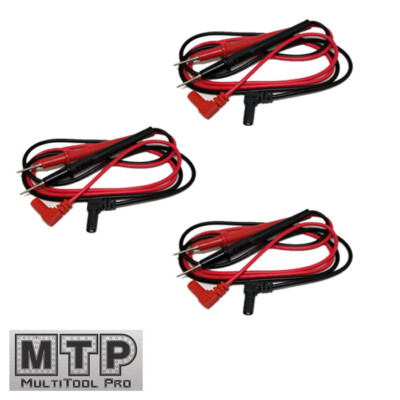 3 Pair Universal Probe Wire Cable Test Leads Pin Digital Multimeter | eBay