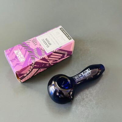 GRAV® 4" Classic Spoon Glass Hand Pipe Bowl Pipe -- Blue / US Seller | eBay
