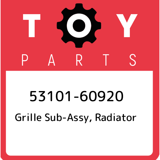 53101-60920 Toyota Grille sub-assy, radiator 5310160920, New Genuine ...