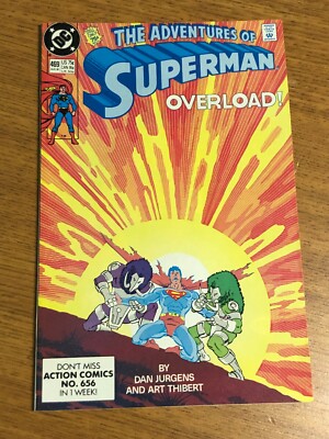 1990 DC COMICS THE ADVENTURES OF SUPERMAN ISSUE 469 DCU GIORDANO ...