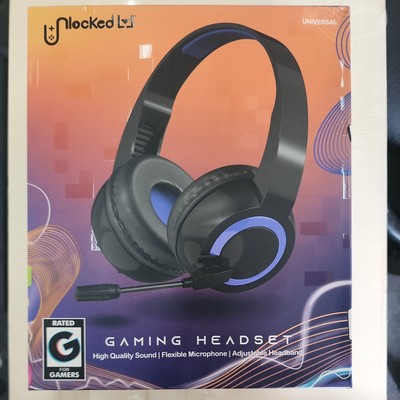NEW Unlocked Blue and Black Gaming Headset w/ Microphone | eBay