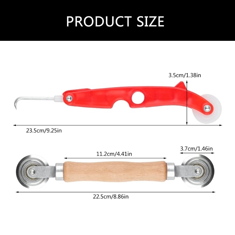 Double Wheel Sealing Roller Tool Fly Screen Repair Set Roller Piping ...