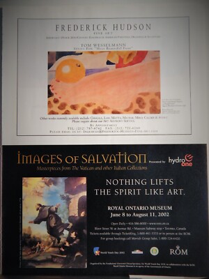 FREDERICK HUDSON ART PIECES ORIG VTG 2002 ADVERTISEMENT, | eBay