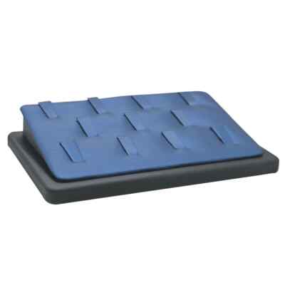 Blue Leatherette Jewelry Ring Clip Display Tray - Holds 11 Rings | eBay