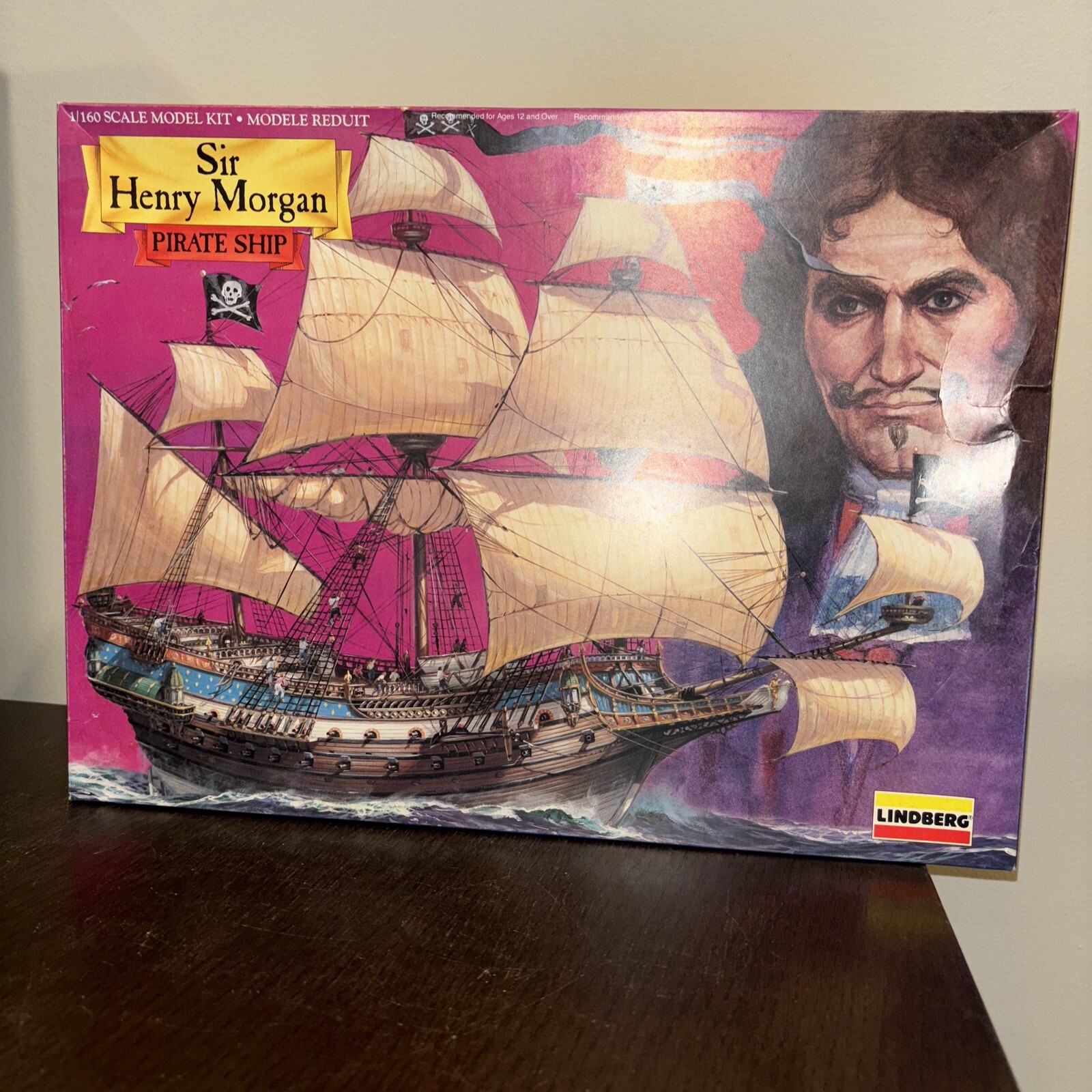 Sir Henry Morgan Pirate Ship Lindberg 1/160 Plastic Model Kit 1994 Vtg ...
