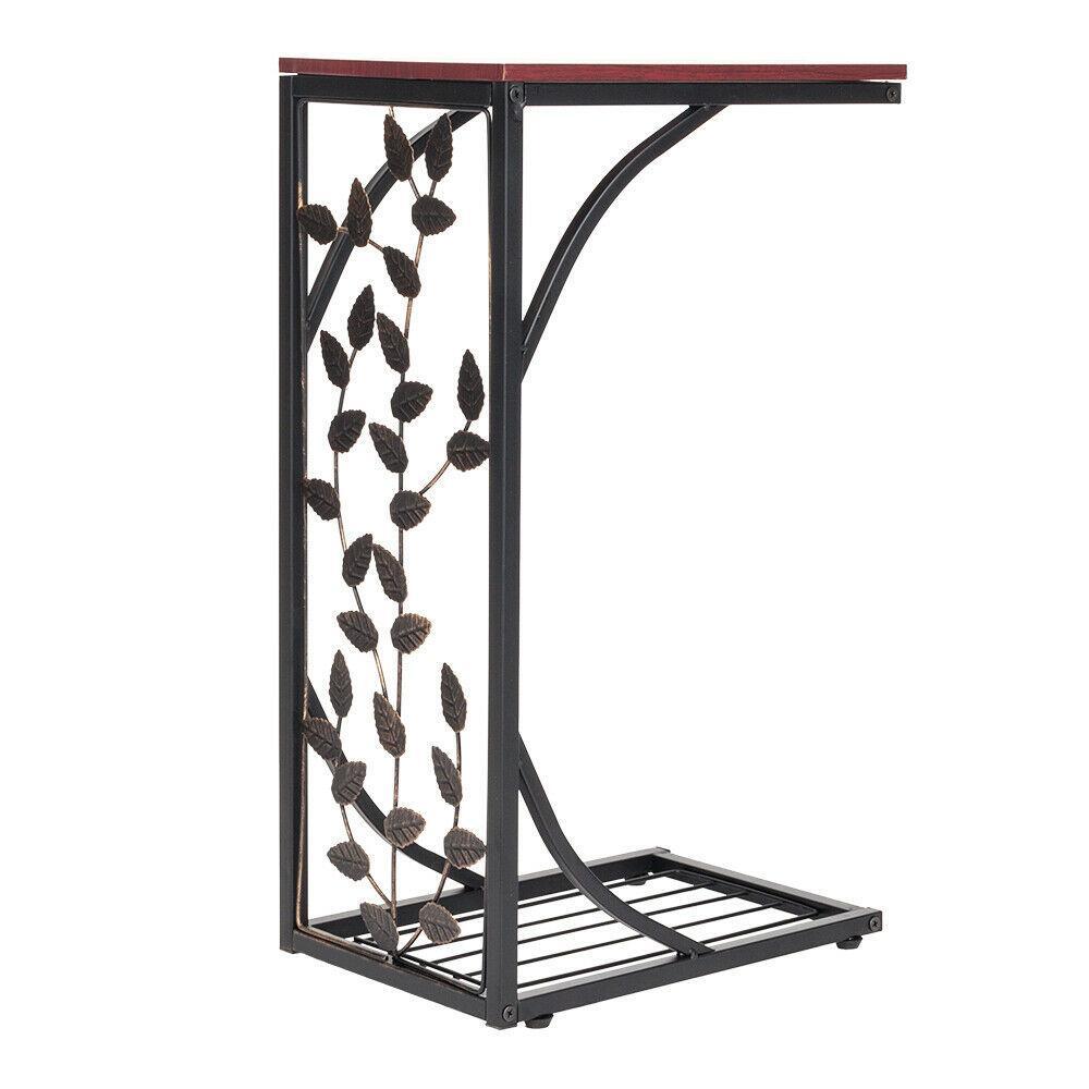 C Small Sofa Side End Table Narrow Snack Couch Table Stand Living Room ...