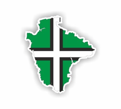 Devon Map Sticker Decal 100mm x 80mm Stickers Car Van Campervan Bumper ...