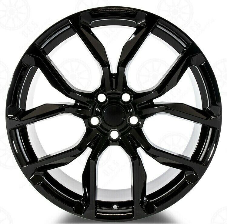 22" GLOSS BLACK SVR STYLE RIMS WHEELS FITS RANGE ROVER SPORT SE HSE | eBay