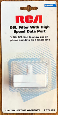 RCA DSL Phone Line Filter/Splitter w/ High Speed Data Port TP7415D ...