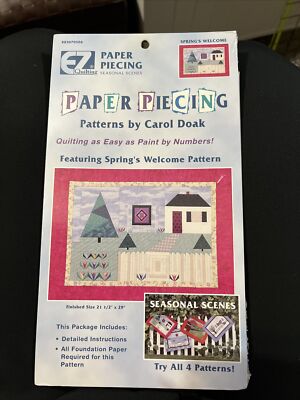 Carol Doak's Seasonal Scenes "Spring’s Welcome " Paper Piecing EZ ...